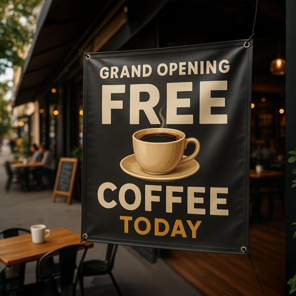 Talient Action Group | Custom Vinyl Banners for Restaurants & Cafés ...